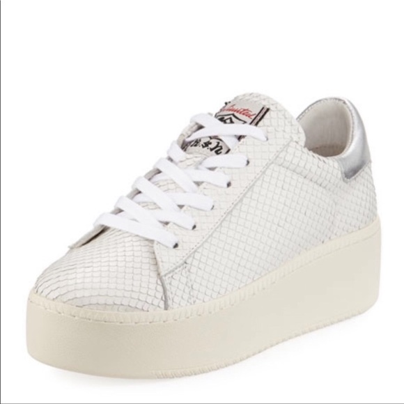 Ash | Shoes | Ash Cult Embossed Leather Platform Sneaker | Poshmark